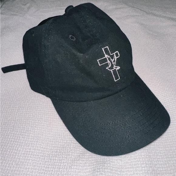 Handmade | Accessories | Embroidered Black Christian Faith Hat With ...